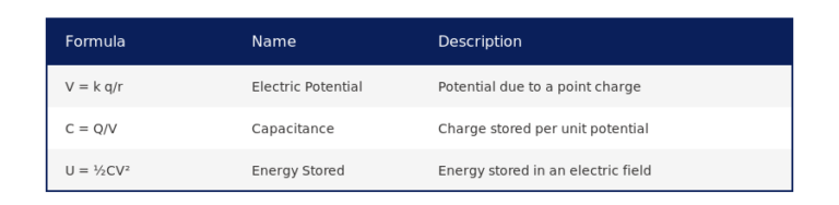 AP Physics C Electricity and Magnetism: Formulas & Tips